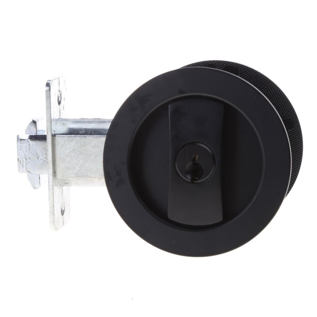 Yammee Pocket Door Lock Privacy Round Pocket Door Hardware Sliding ...