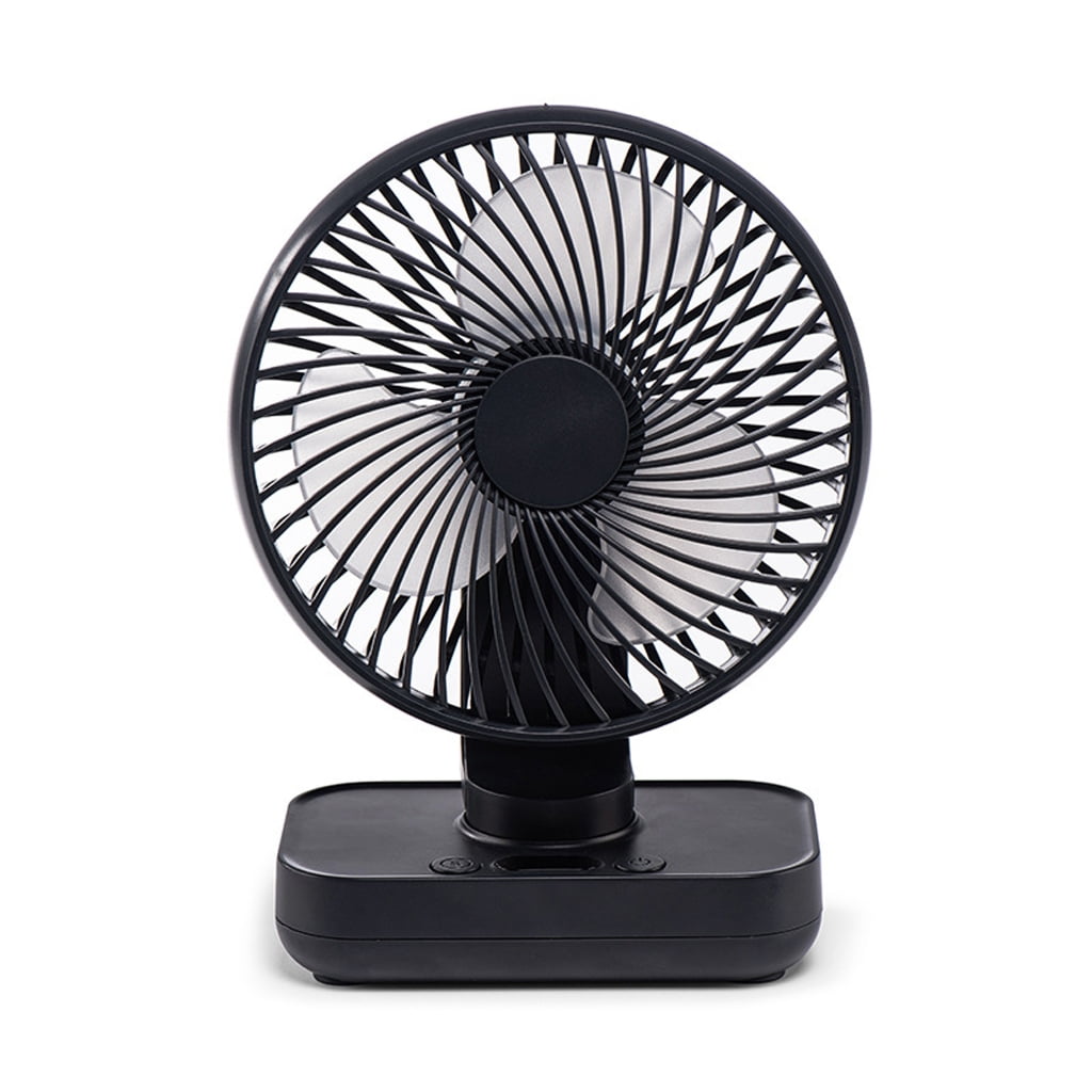 Yammee Portable USB Desk Fan 4000mAh 4Speeds Oscillation for Home ...