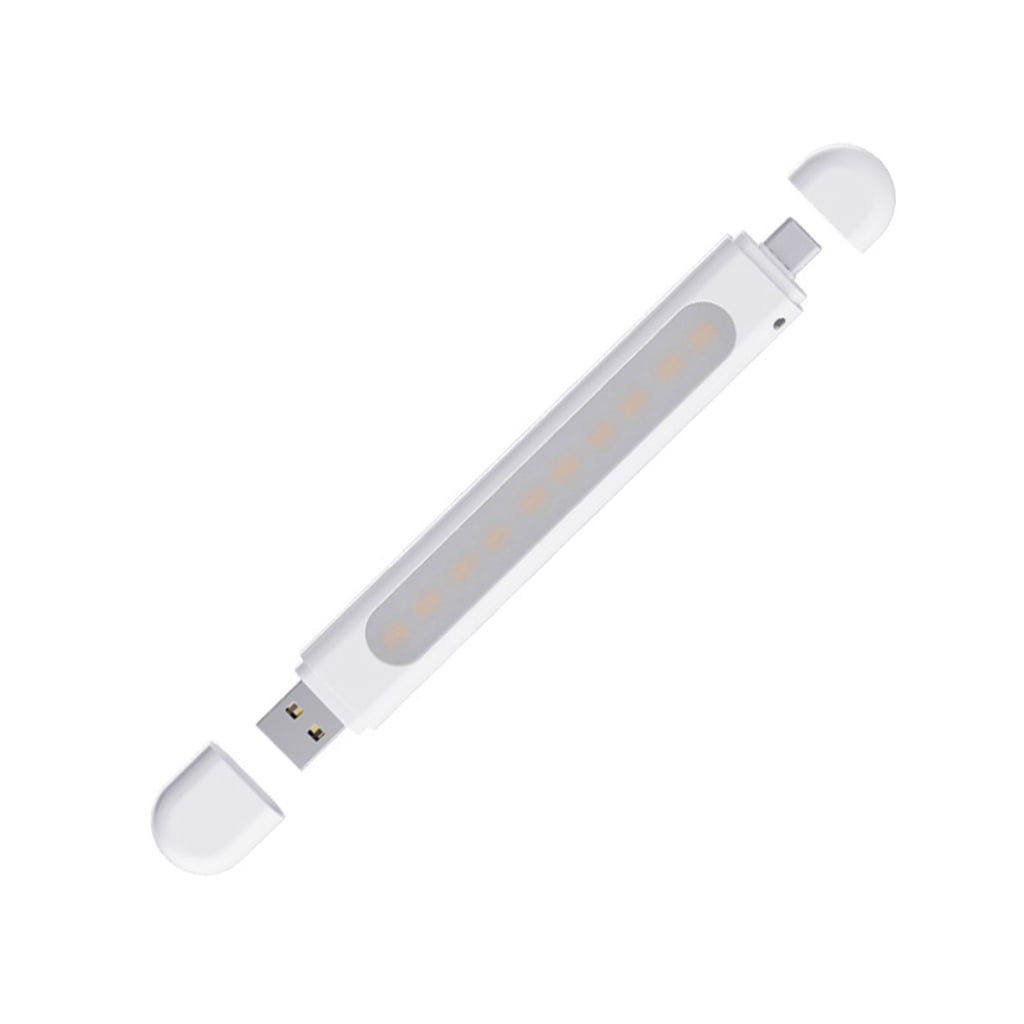 Yammee Portable USB LED Lamp 10 LEDs 2W Cold Glow Micro USB TypeC for ...