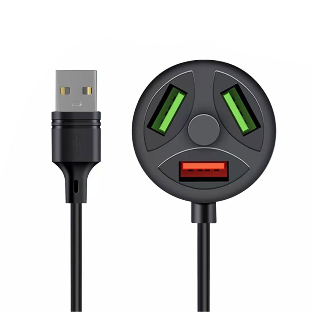 Yammee Portable USB2.0 Charging Hub with 3 Port Multi USB Port Expander USB Splitter - Walmart.com