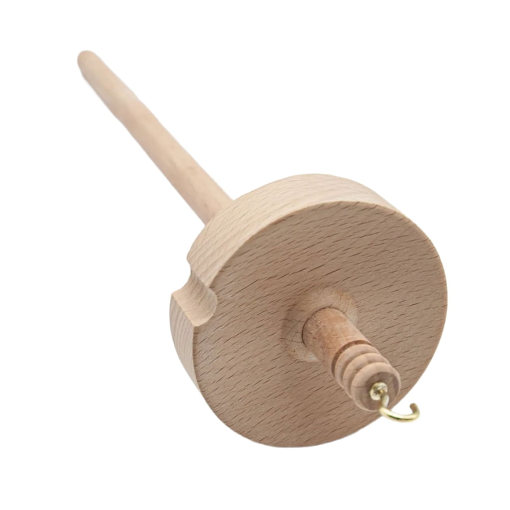 Yammee Professional Wood Hardwood Drop Spindle Top Whorl Yarn Spinner ...