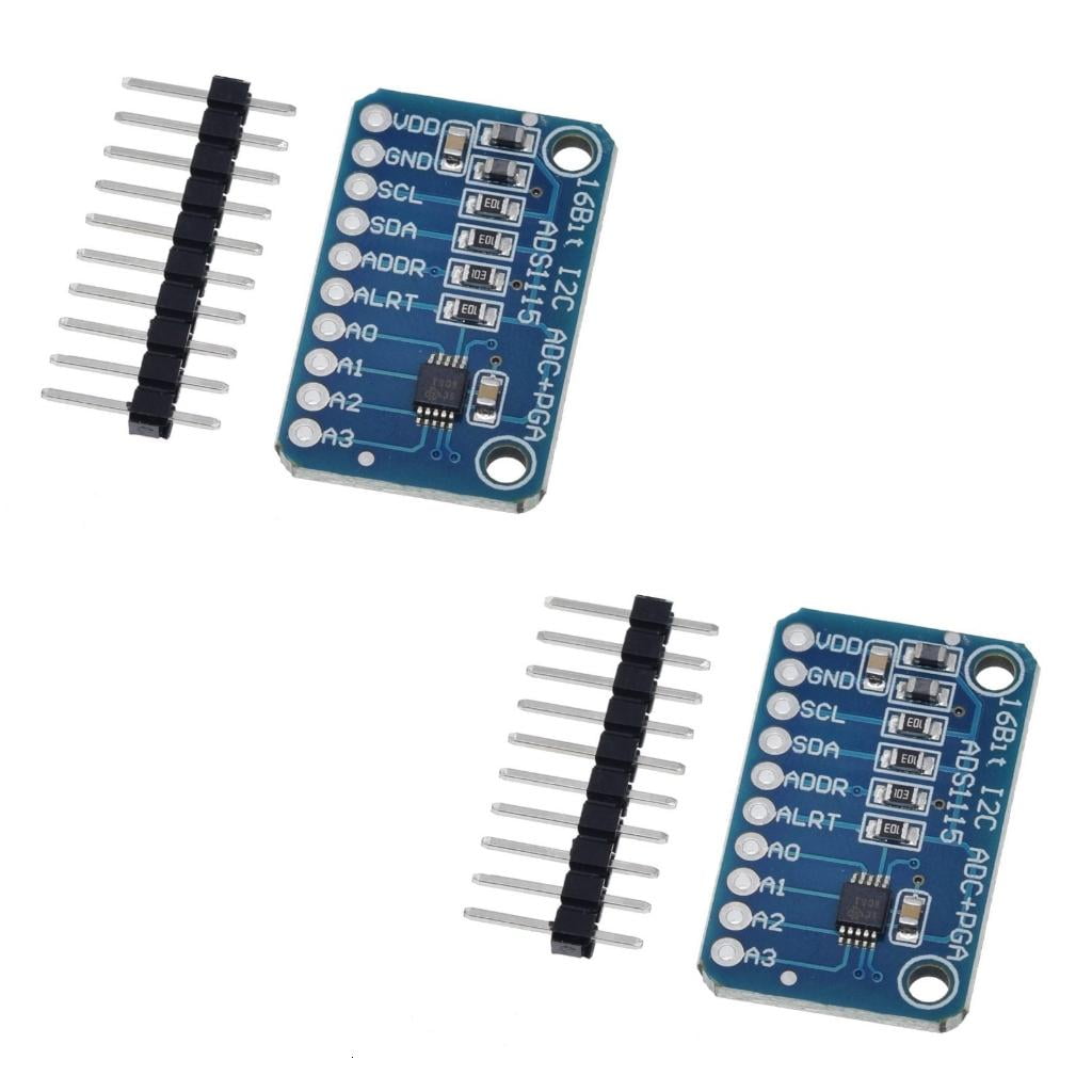 Yammee ADS1115 16 Bit ADC Adapter Module 4 Channel I2C Programmable ...