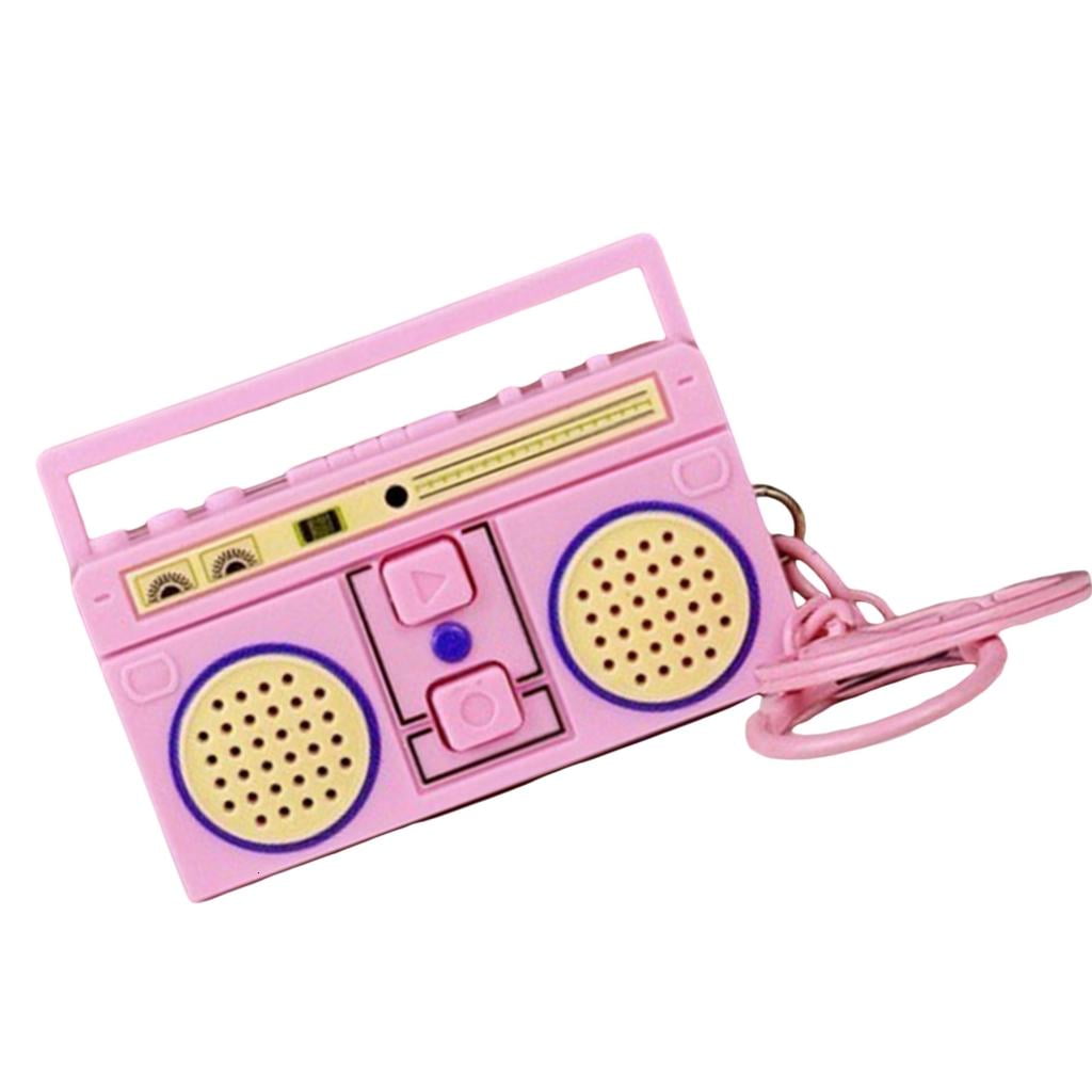Yammee Radio Recorder Keychain Retro Music Player Music Player Music ...