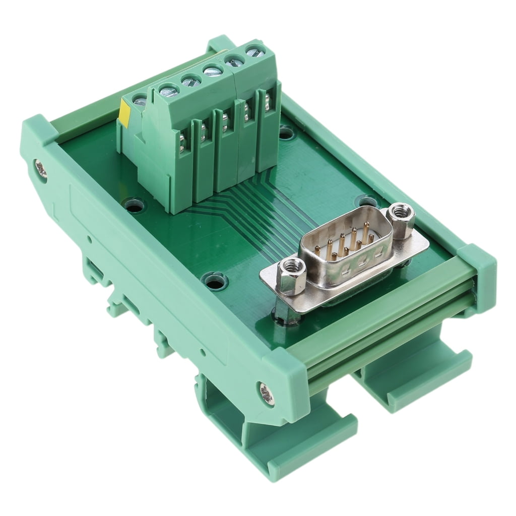 Yammee Rail Terminal Block DB9 to DB78 Male Female Connector for Serial ...