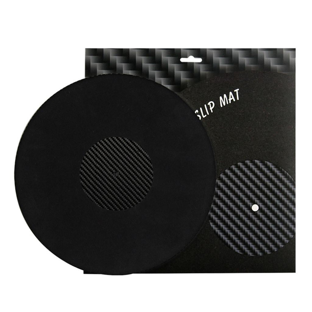 Yammee Record Player Mat Antislip Carbon Fiber Record Pad Turntable ...