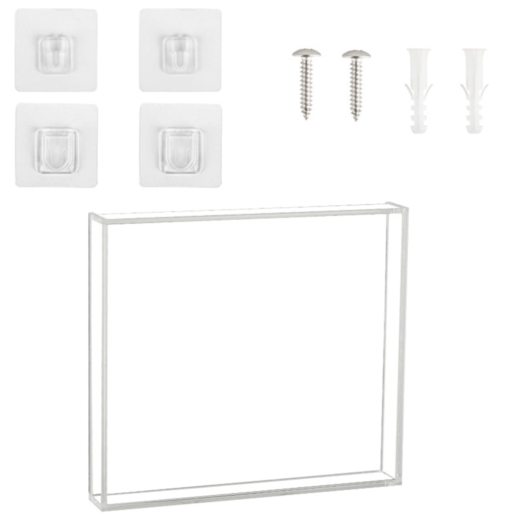Yammee Record Shelf Wall Mount Acrylic Album Holder Display CDs shelf ...
