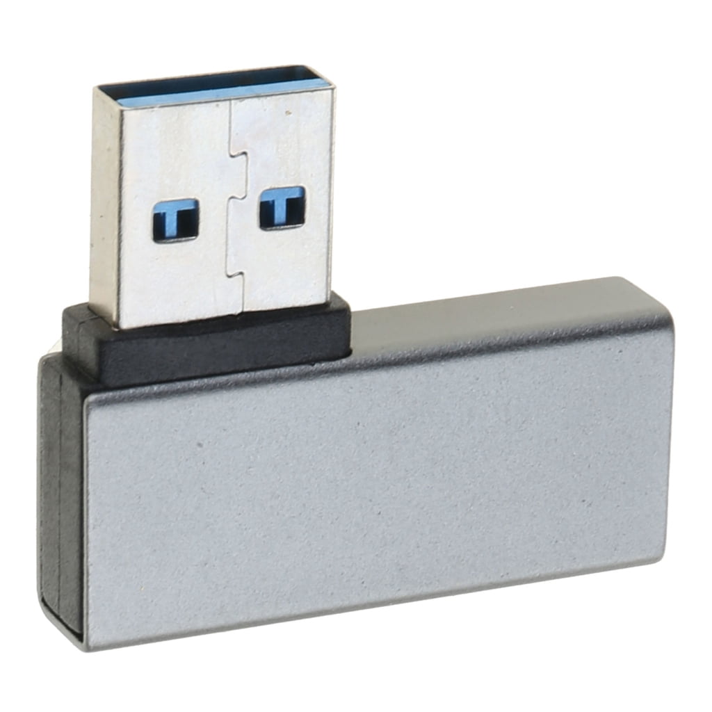 Yammee Right Angle Adapter USB 3.0 Male to Female Connector for Data ...