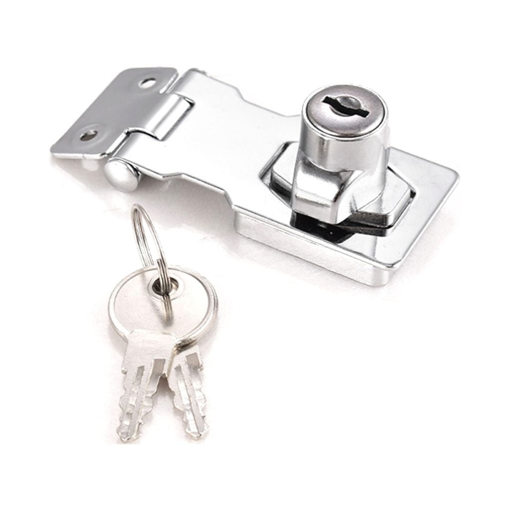 Yammee Secure Metal Lock Hasp with Lock Stainless Steel 4inch Security ...