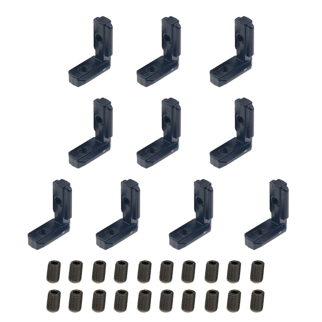 Yammee Set Of 10 L Shape Angle Connectors with Screws Structural ...