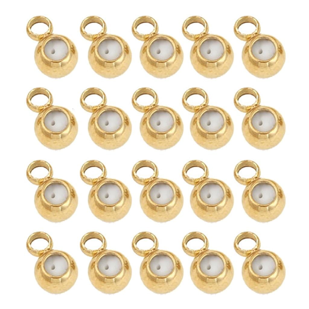 Yammee Set of 20 Multifunctional Stopper Bead Practical Spacer Beads ...
