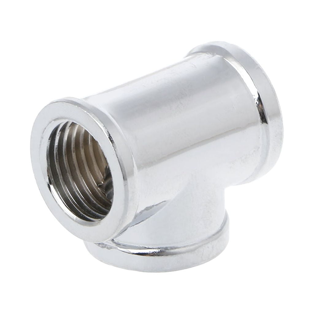 Yammee Silver Chrome T-Shape G 1/4" Threaded 3 Way Fitting for Computer ...