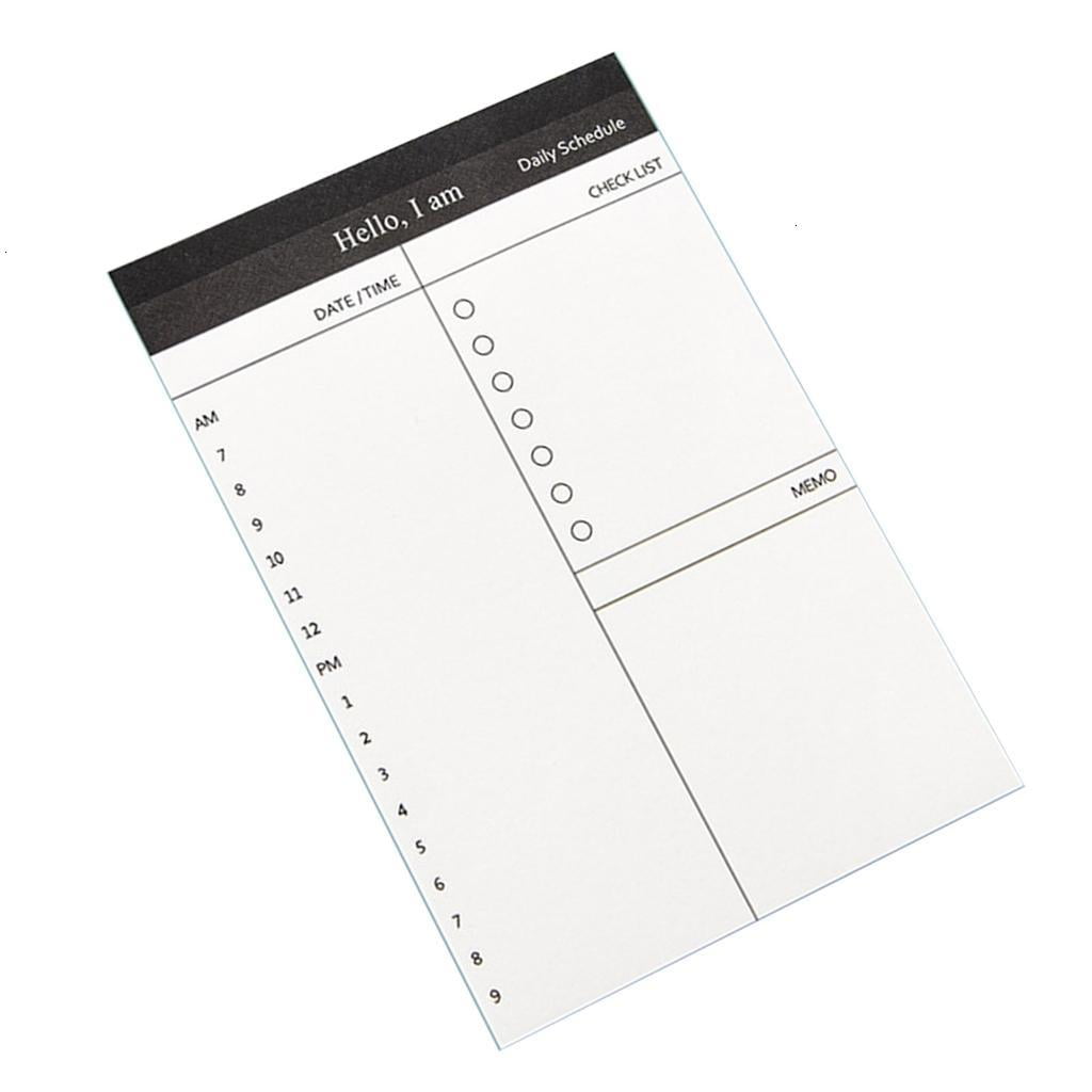 Yammee Small Notepads Daily Schedule Planner Small Notebook Tearable 50 ...