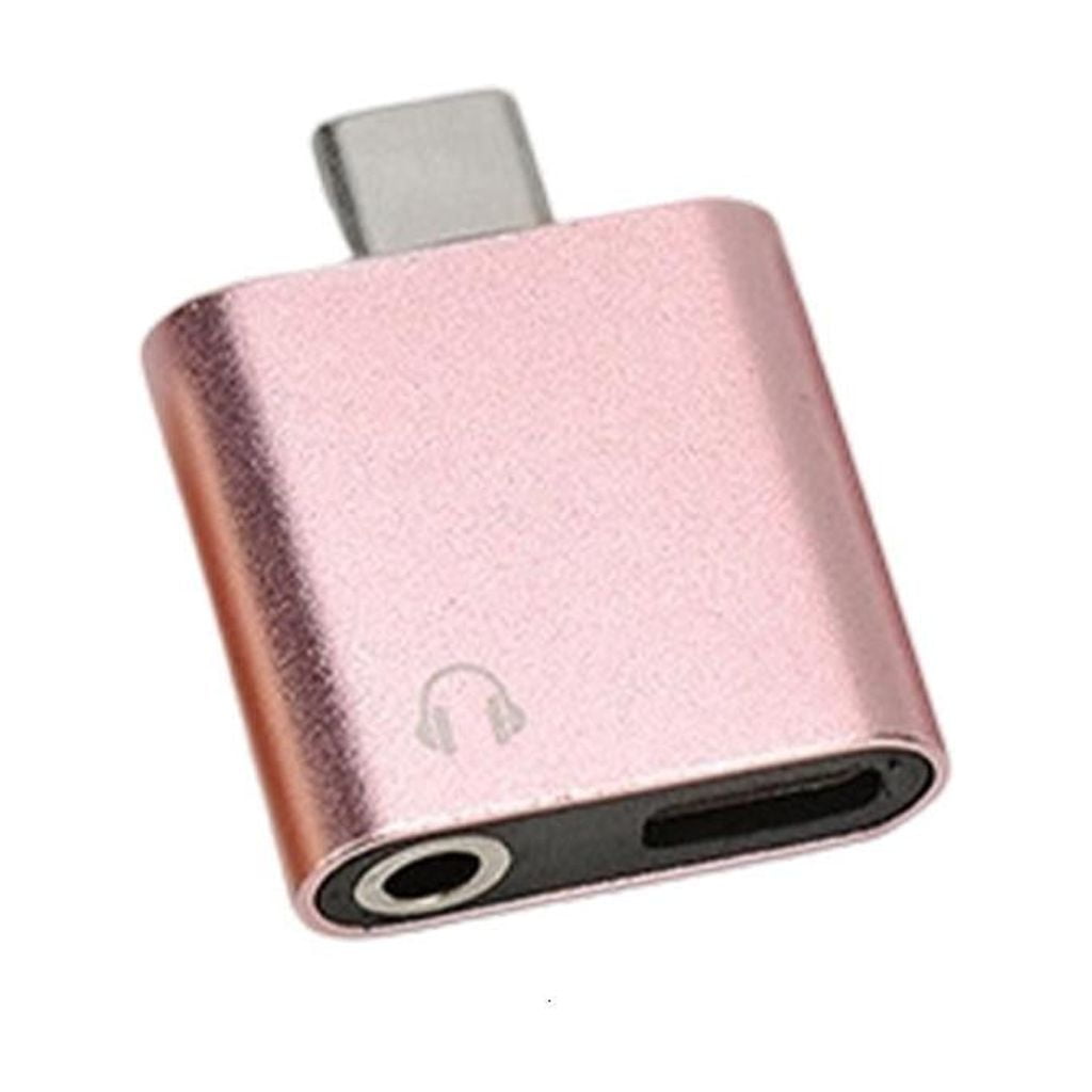 Yammee Small USB Type C to 3.5mm Charging Adapter Double Function ...