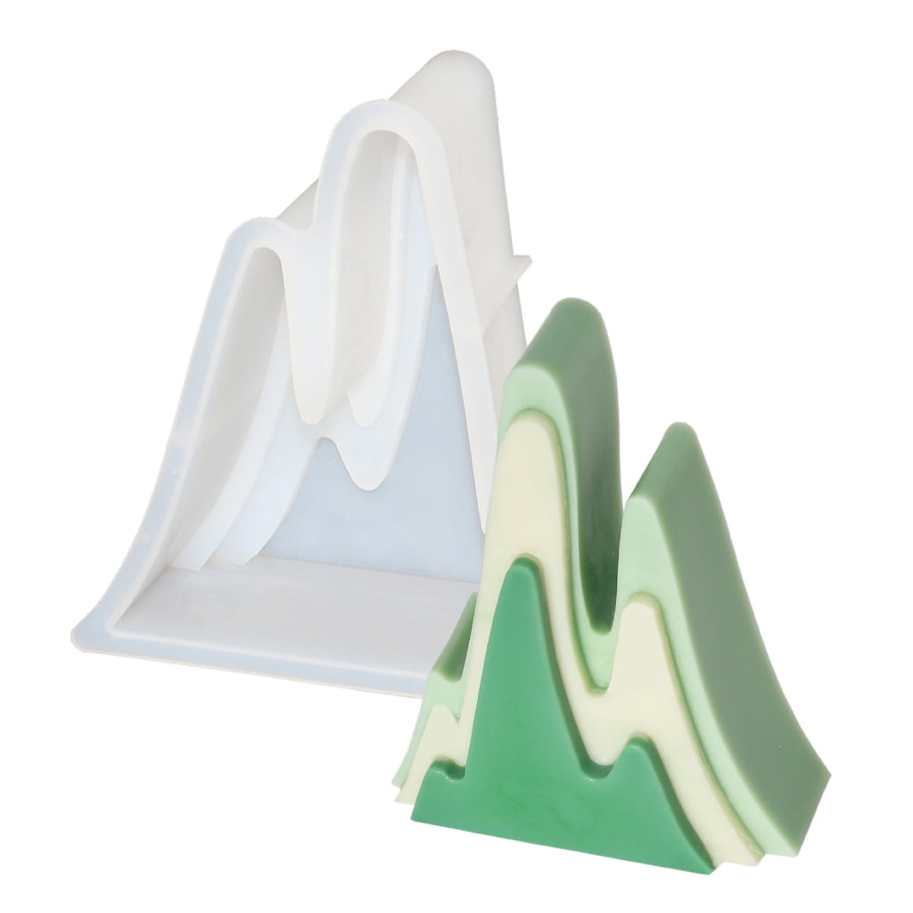 Yammee Snow Mountain Shaped Candle SIlicones Molds for Making Candle ...