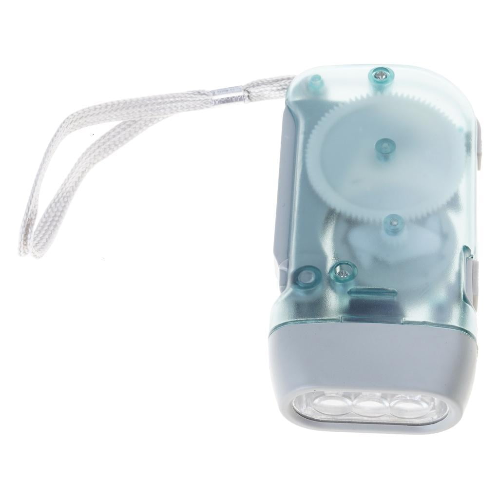 Yammee Squeeze Wind Up Flashlights Torches Light Hand Press Crank ...