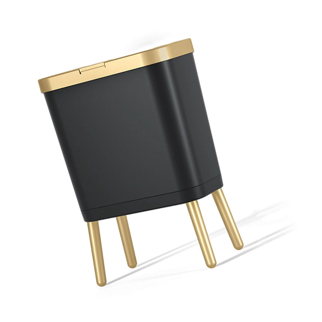 Yammee Standing Trash Can Waste Basket Waste Bin with Press Open Lid ...