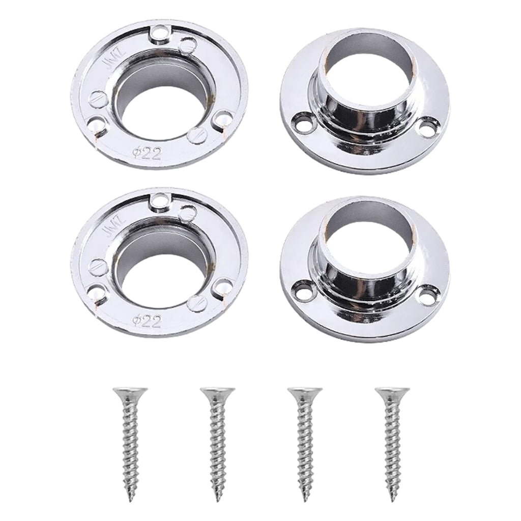 Yammee Steel Closet Flange Mount Wardrobe Flange Holder for Stable ...