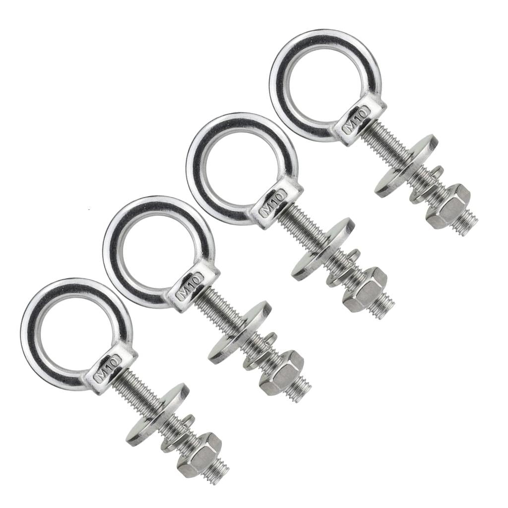 Yammee Steel Extended Eye Screw M10X50mm 440Lbs Load Capacity Strong ...