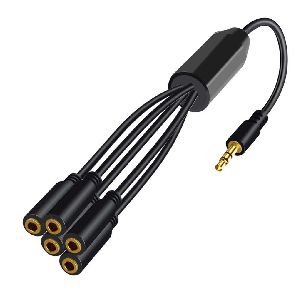 Yammee 1 in 3/4/5/6 Out 3.5mm AUX Cord Male to Female Stereo AUX ...