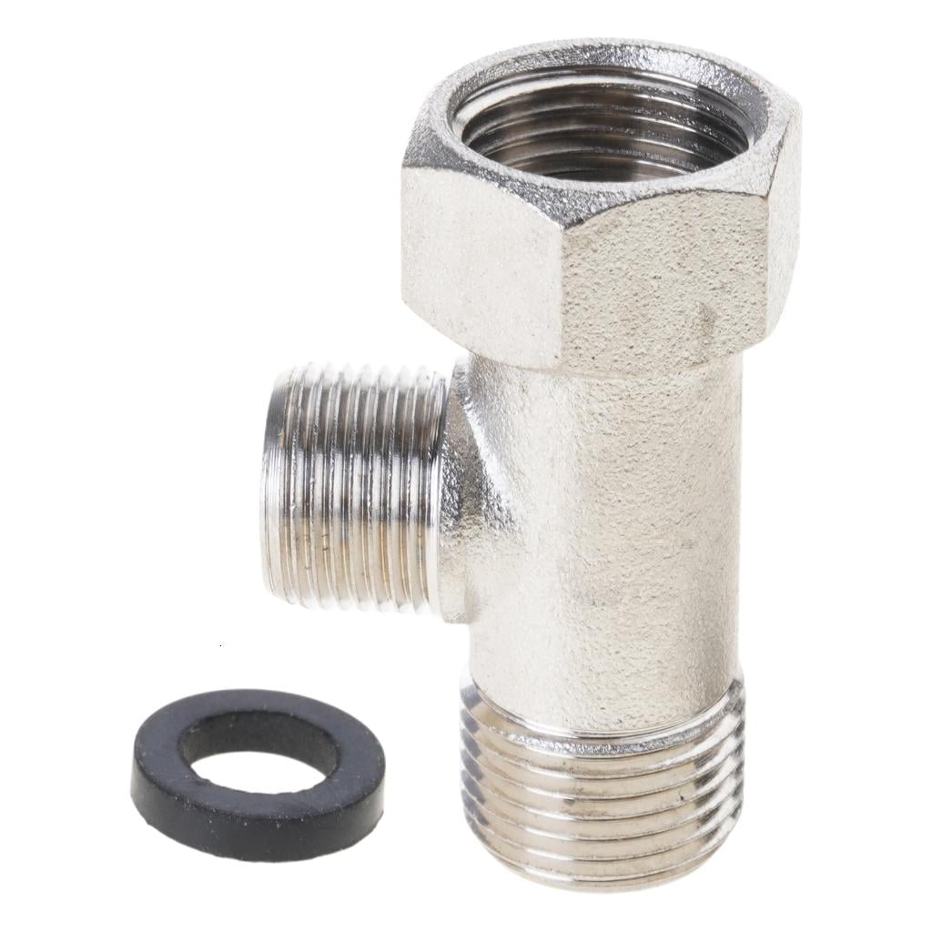 Yammee Sturdy Brass 3 Way Faucet Splitters 7/8Inch Thread Shower Head ...