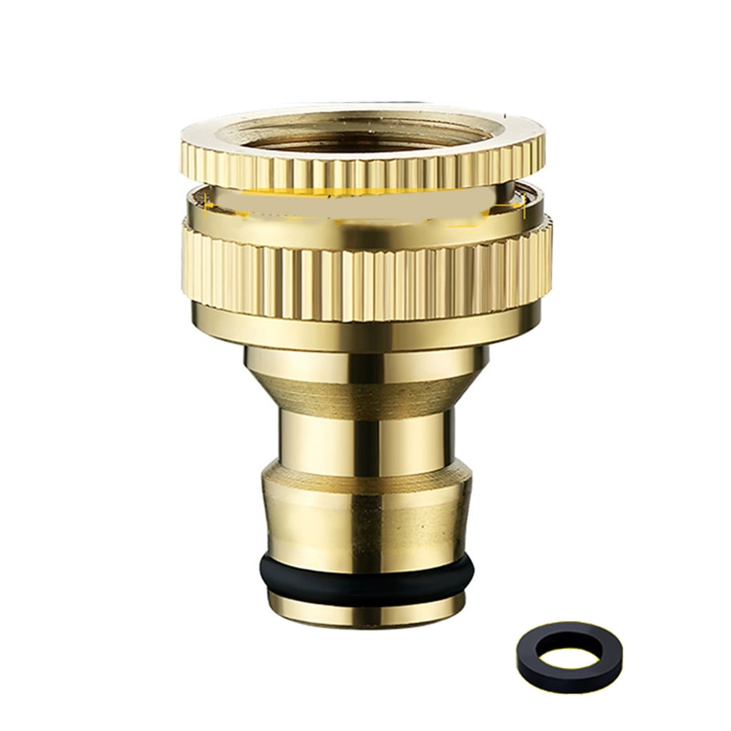 Yammee Sturdy Brass Washing Machine Tap Converter for Easy Hose ...