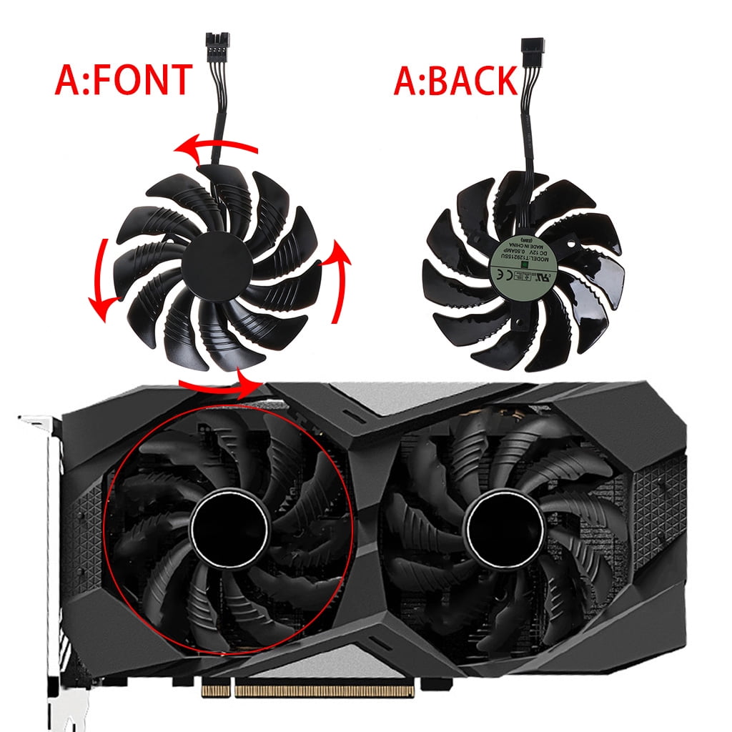 Yammee T129215SU 85mm Replaced Cooling Fan Cooler for Gigabyte Geforce ...