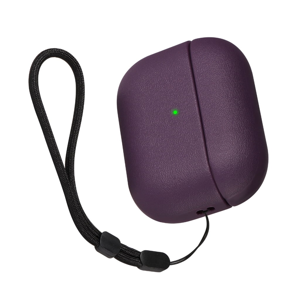 Yammee TPU Soft Shells Case for 2 Earphone Leather Texture with Lanyard ...