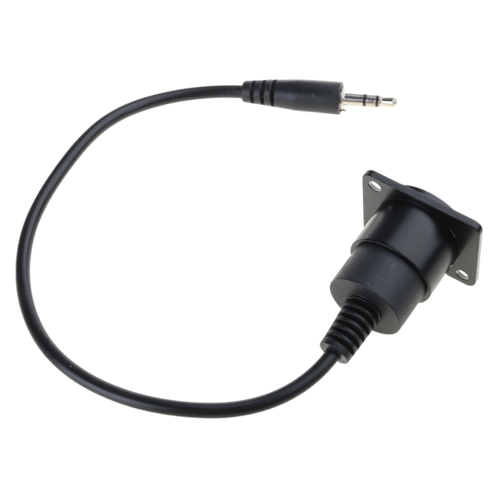 Yammee TRS 1/8 Stereo Panel Connector TRS 3.5mm Male/Female to Female ...