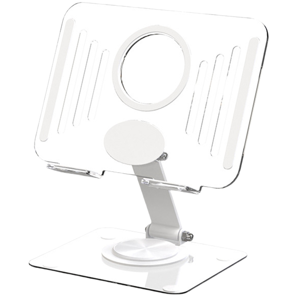 Yammee Tablet Holder, Adjustable Height, Clear Acrylic Tablet Stand ...