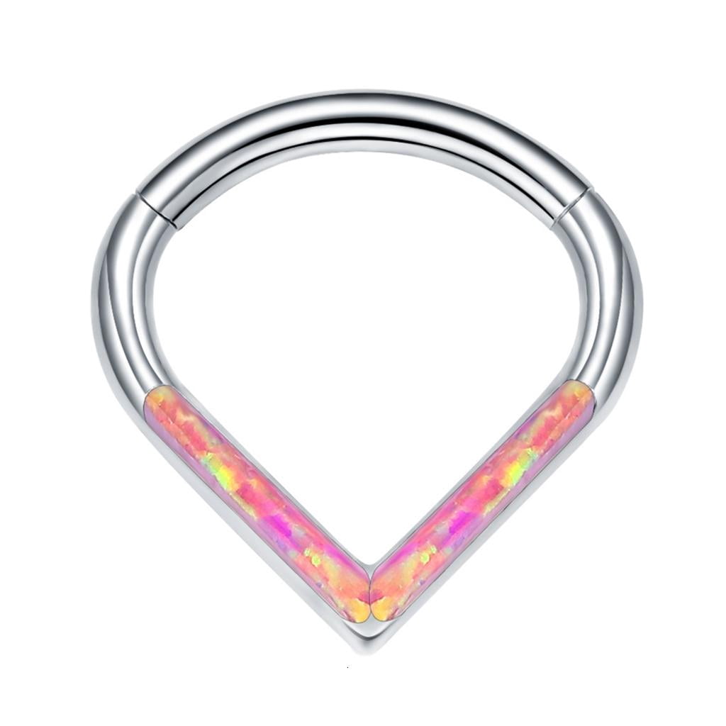 Yammee Titaniums Steel Teardrop Septum Nose Ring Hypoallergenics ...