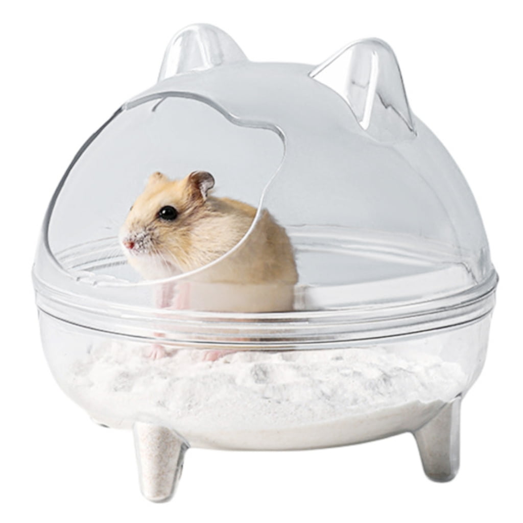 Yammee Transparent Hamster Sand Bath Sturdily Transparent Sand Bath ...