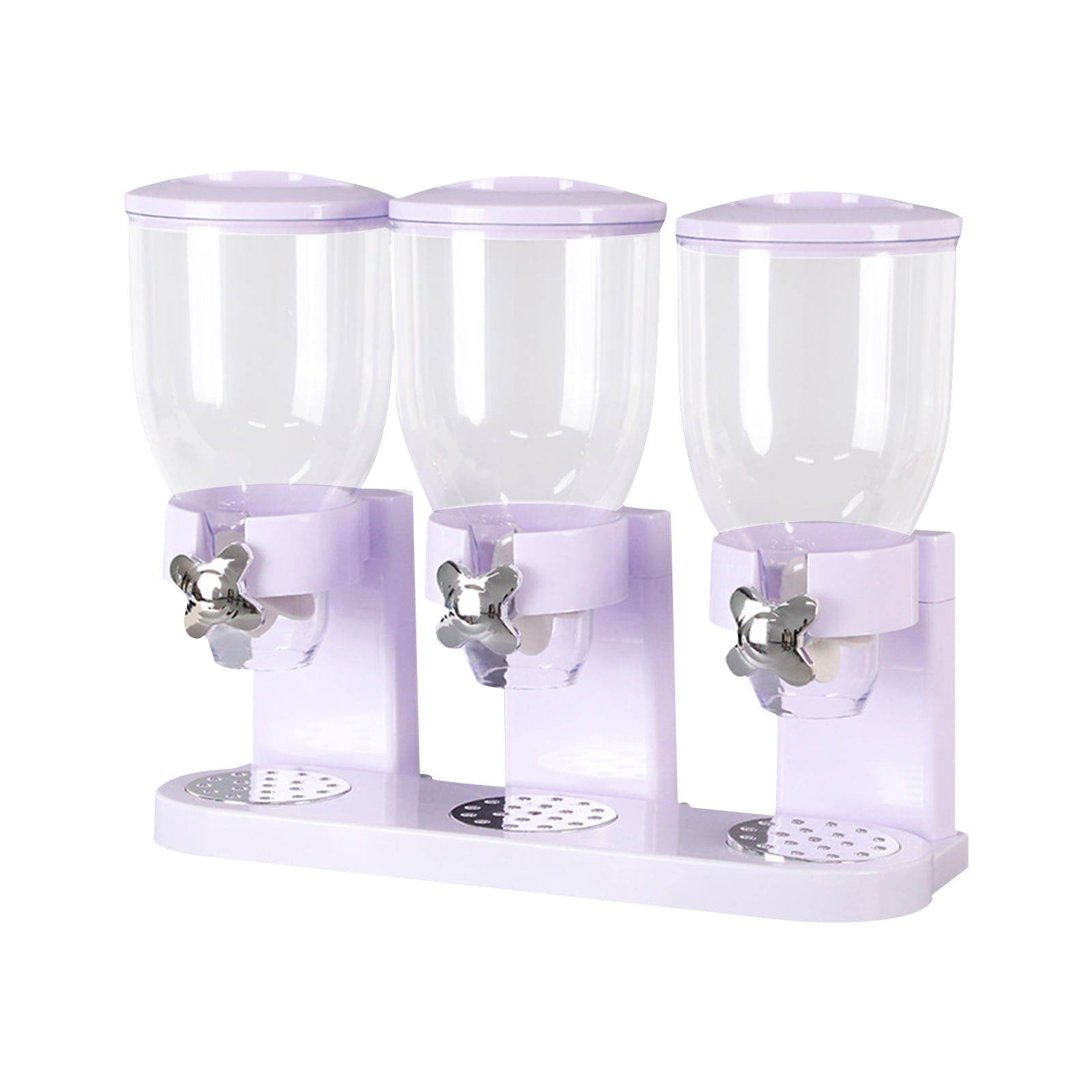 Yammee Triple Dry Food Dispenser with Lid Multifunction Storage ...