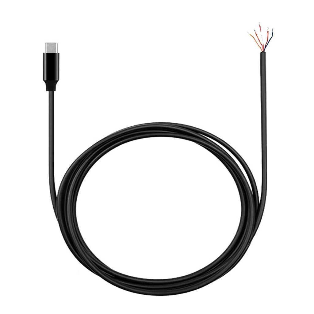 Yammee Type C Male Plug Replacement Cable Repair TRRS 5Pin to Bare Wire ...