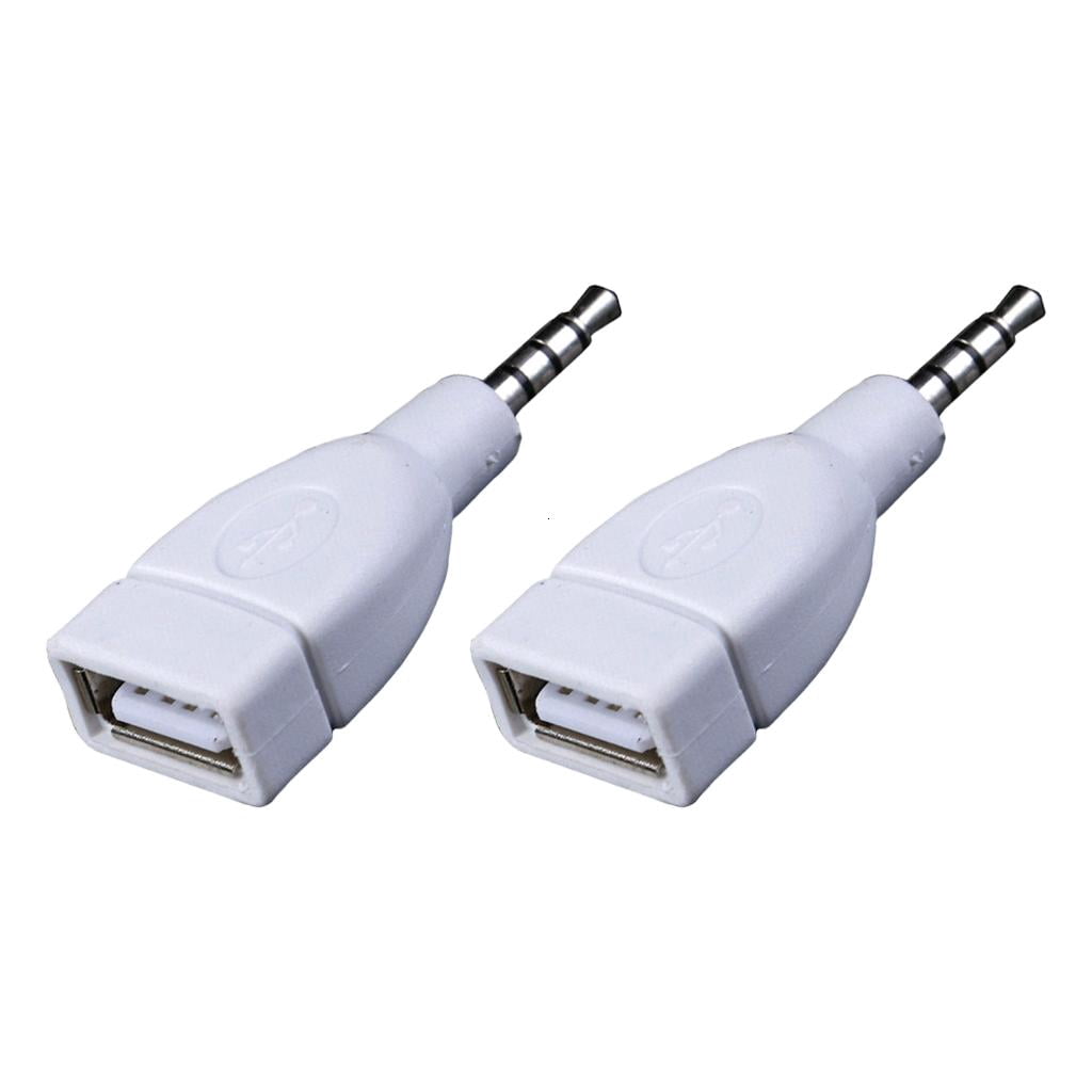 Yammee USB 2.0 Female to 3.5mm Male AUXs Sound Plug Jacks Converters ...