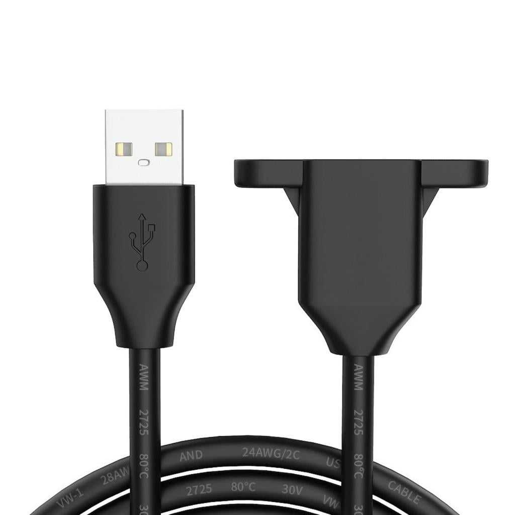 Yammee USB 2.0 Male To Female Cable With Secure Panel Mount For Data ...
