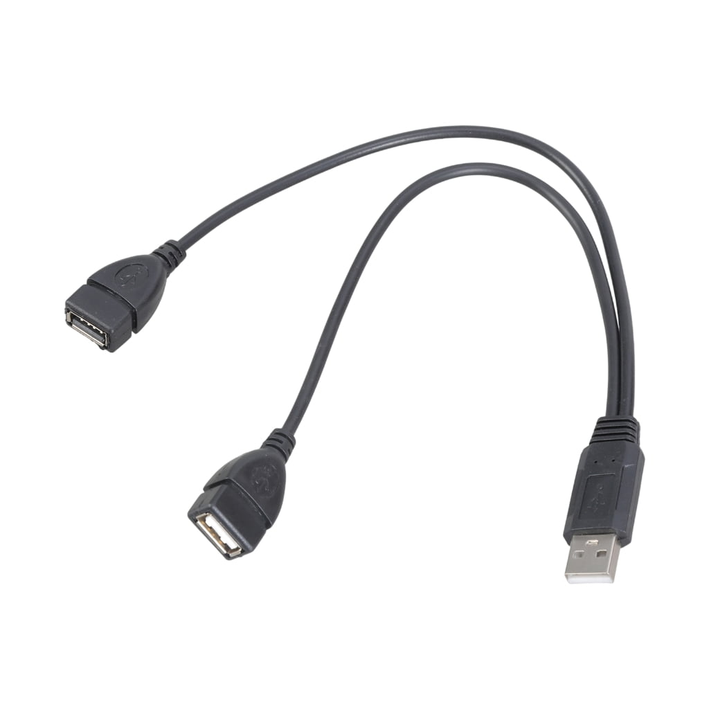 Yammee USB 2.0 Male to Double USB Female Y Splitter Cable Power Cord ...