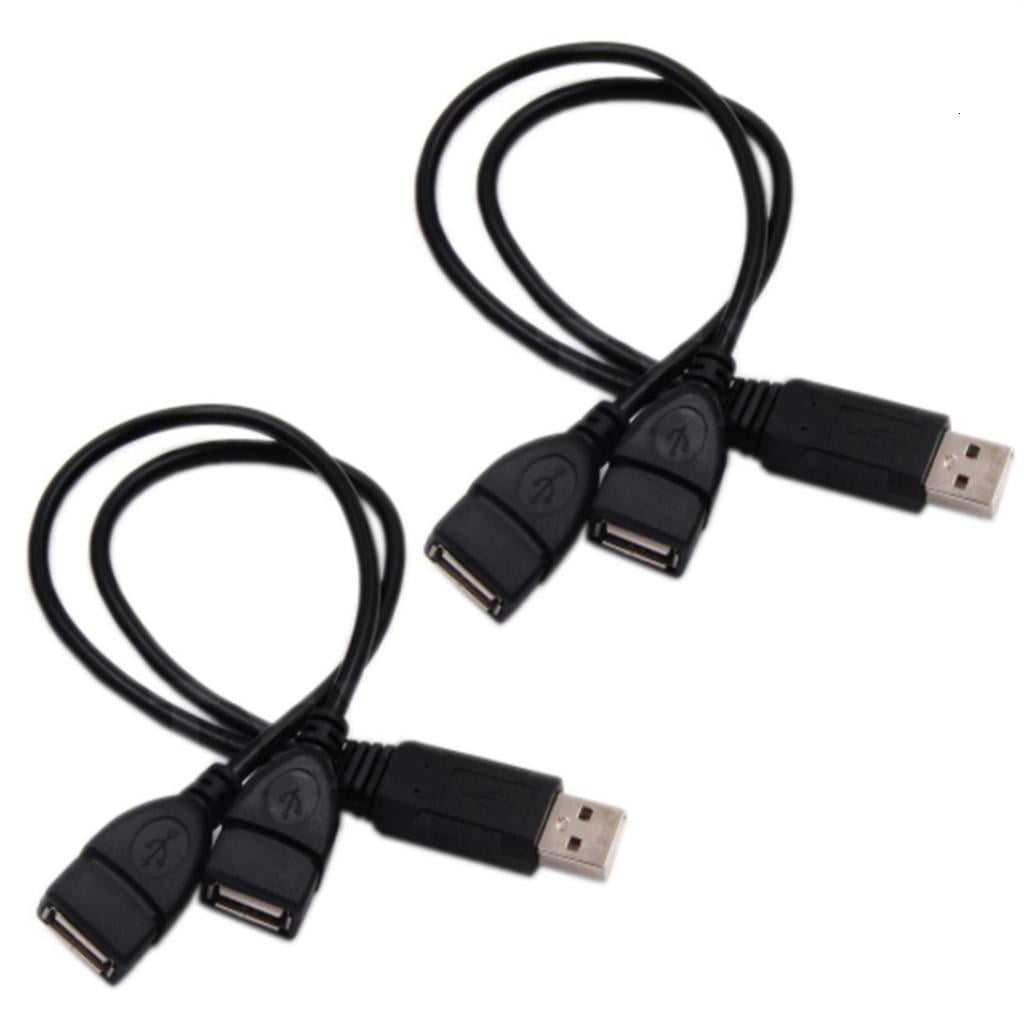 Yammee USB 2.0 Male to Two USB Female Y Cable USB Hubs Data&Charging ...