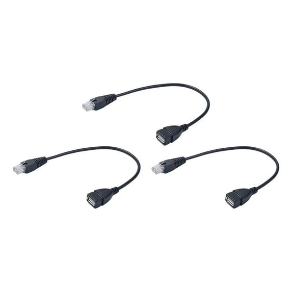 Yammee USB 2.0 To RJ45 Ethernet Cable 30cm Length Durability PVC ...