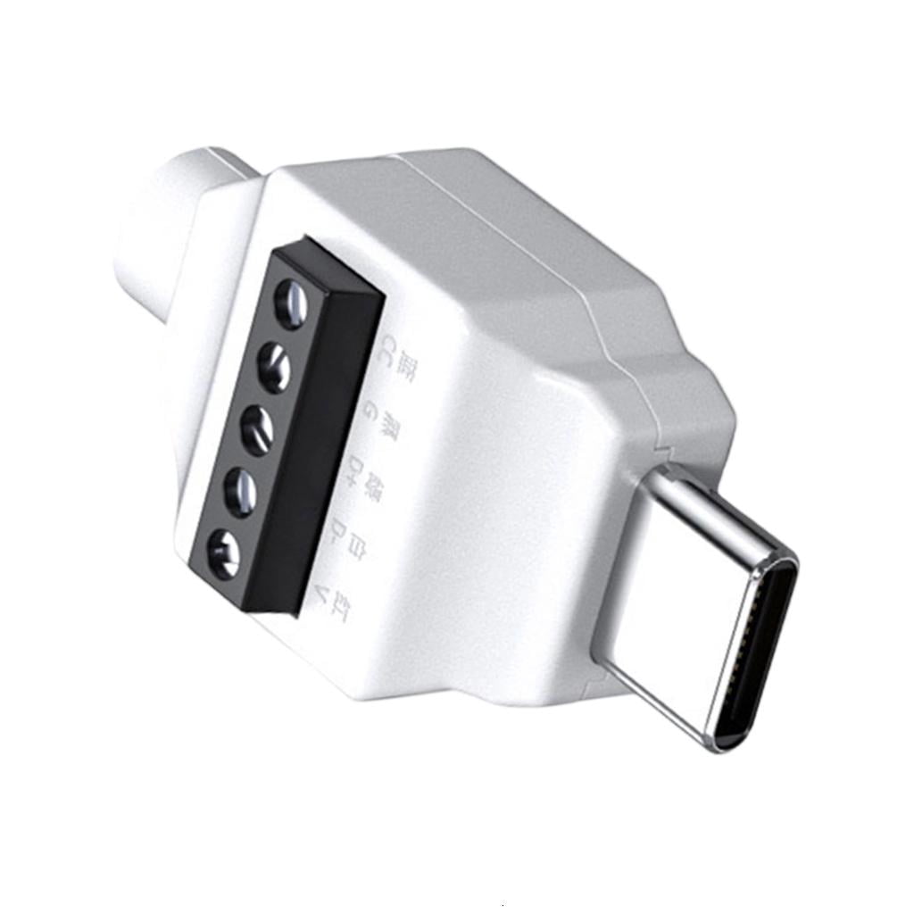 Yammee USB C Male to 5Pin/4pin Solderless Crimp Terminal for Quick ...