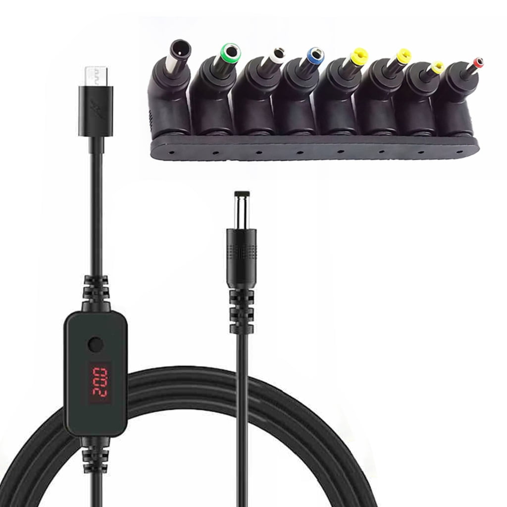 Yammee USB C to DC5521 5.5x2.1mm Power Supply Cable 3.3ft Easy Use PD5V-20V Output - Walmart.com