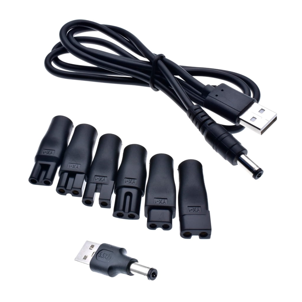 Yammee USB Cable Cord DC5521 Connector Adaptor Charging Heads Razors Charge Convetors - Walmart.com