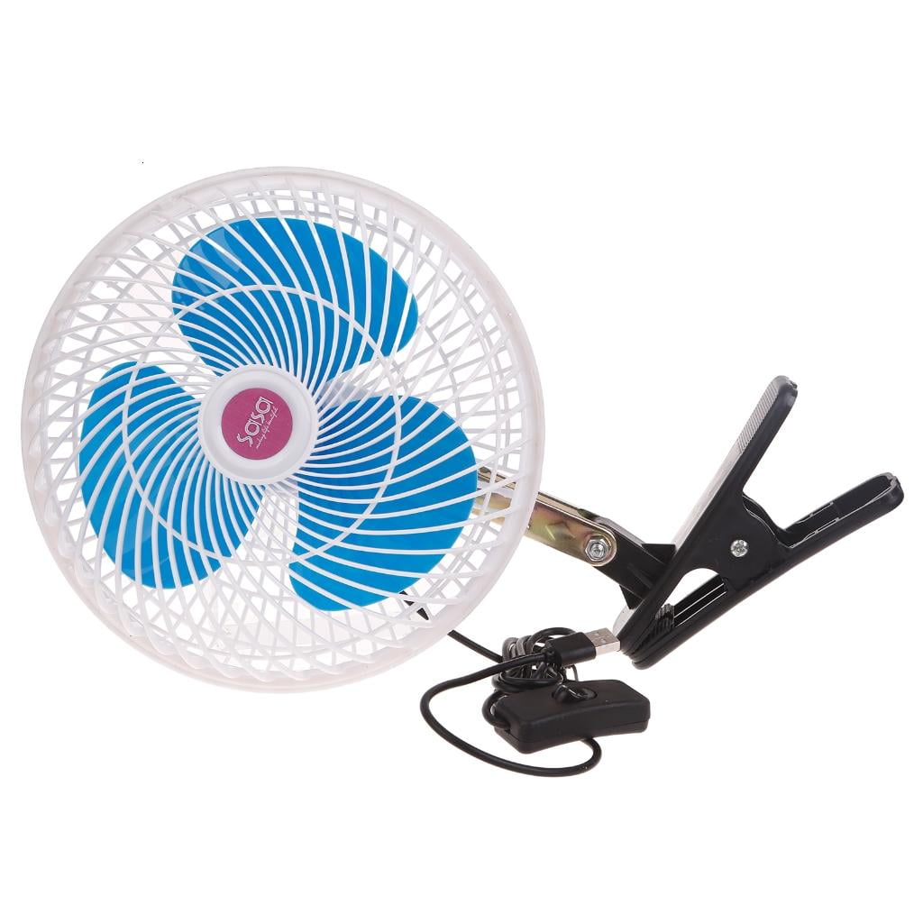 Yammee USB Clip Fan Strong Wind Desktop Cooling Fan Summer Cooler ...