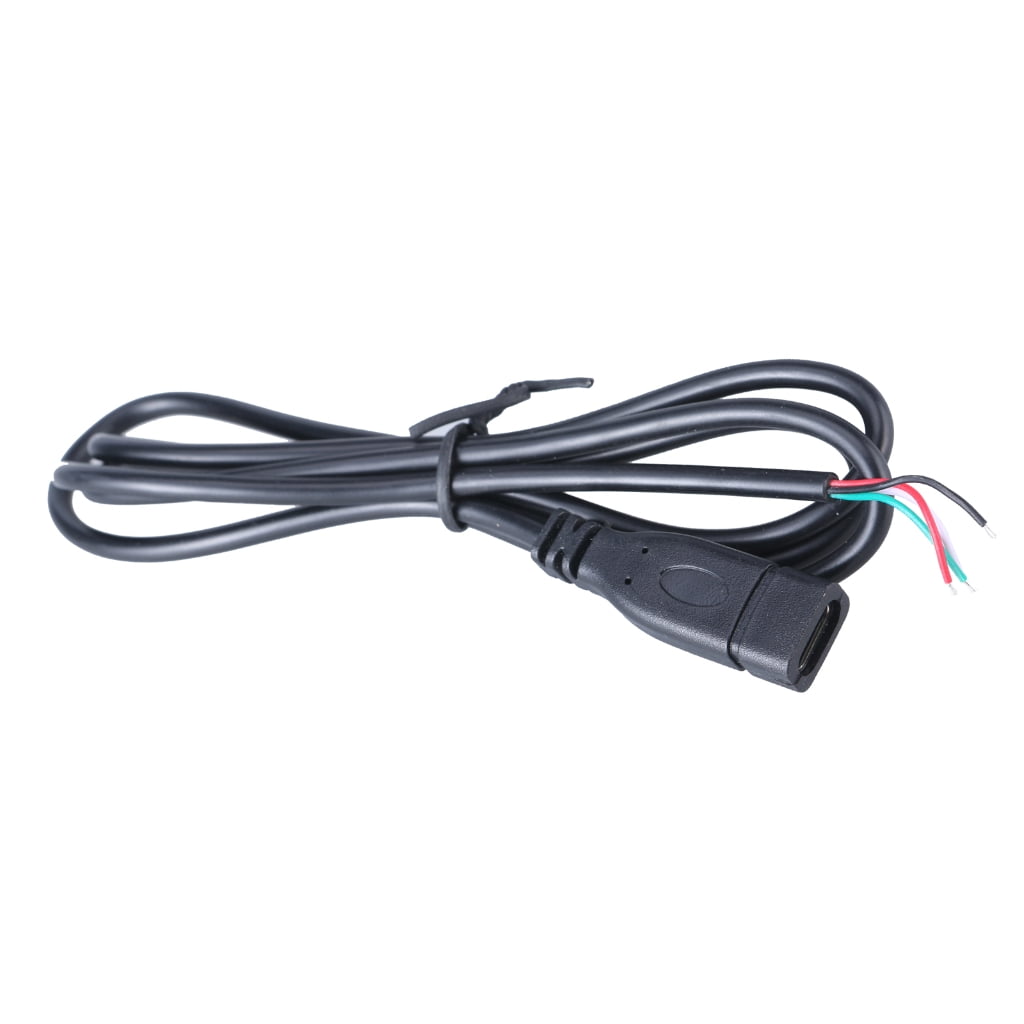 Yammee USB Type C Extension Cable with Open End 4Pin Bare Wire Support ...