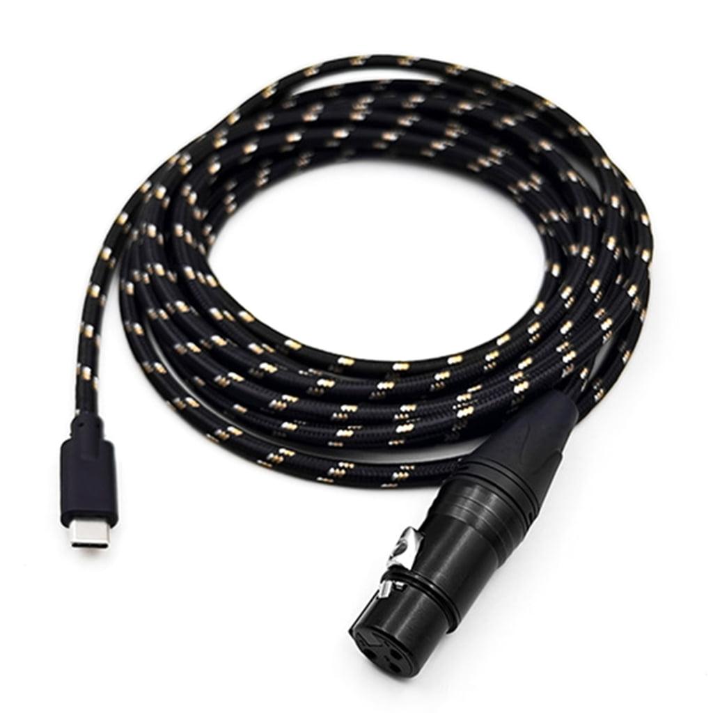 Yammee USB Type C to 3Pin Microphone Adapter Cable Cord 3Pin Female to ...