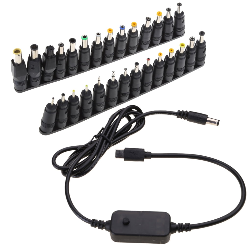 Yammee USB TypeC to DC5521 Stepup Power Cable with Adjustable Voltage 5V9V12V15V20V - Walmart.com