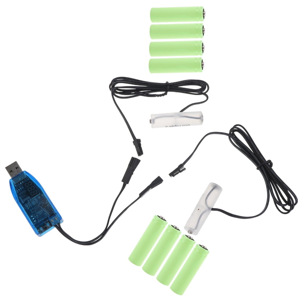 Yammee USB to 1V-24V Dual AA Dummy Battery Power Supply Cable with ...