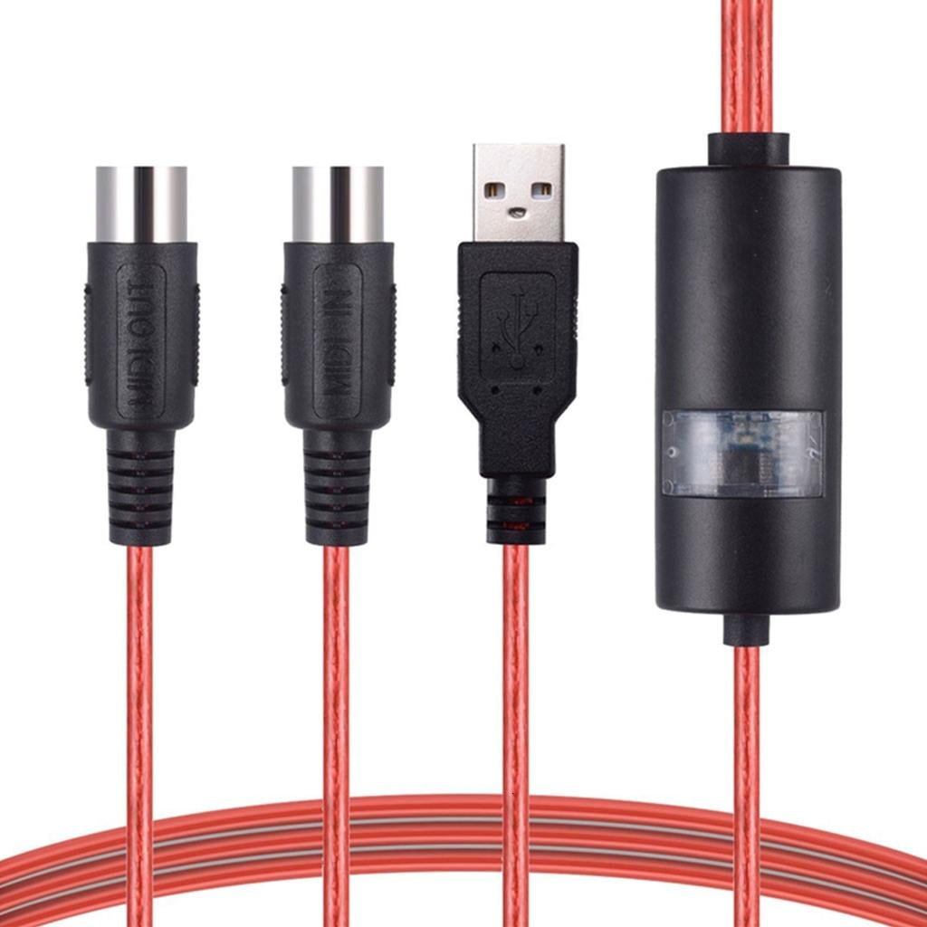 Yammee USB to MIDI Cable Converter 2 in 1 PC to Synthesizer Music ...