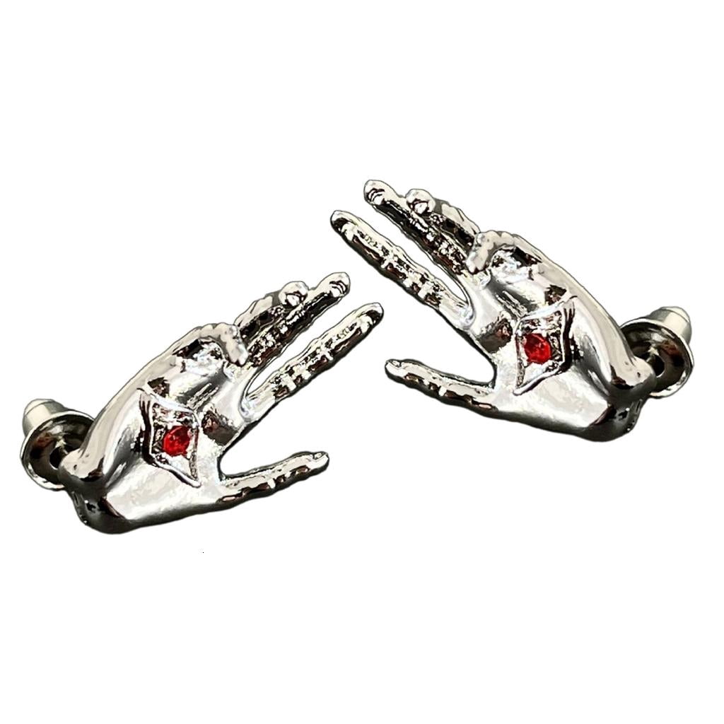 Yammee Unique Devil Eye and Hell Hand Ear Studs Accessories for ...