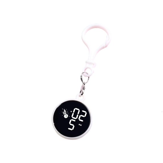Yammee Unisex Electronic Hanging Watch Keychain Pocket Watch Digital ...