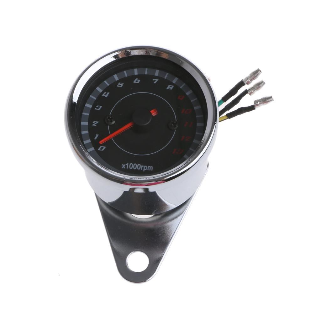 Yammee Universal Motorcycle 12V 13000 RPM Speedometer Odometer Gauge ...